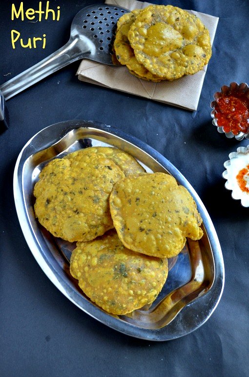 Methi Poori/Puri ~ Nalini'sKitchen